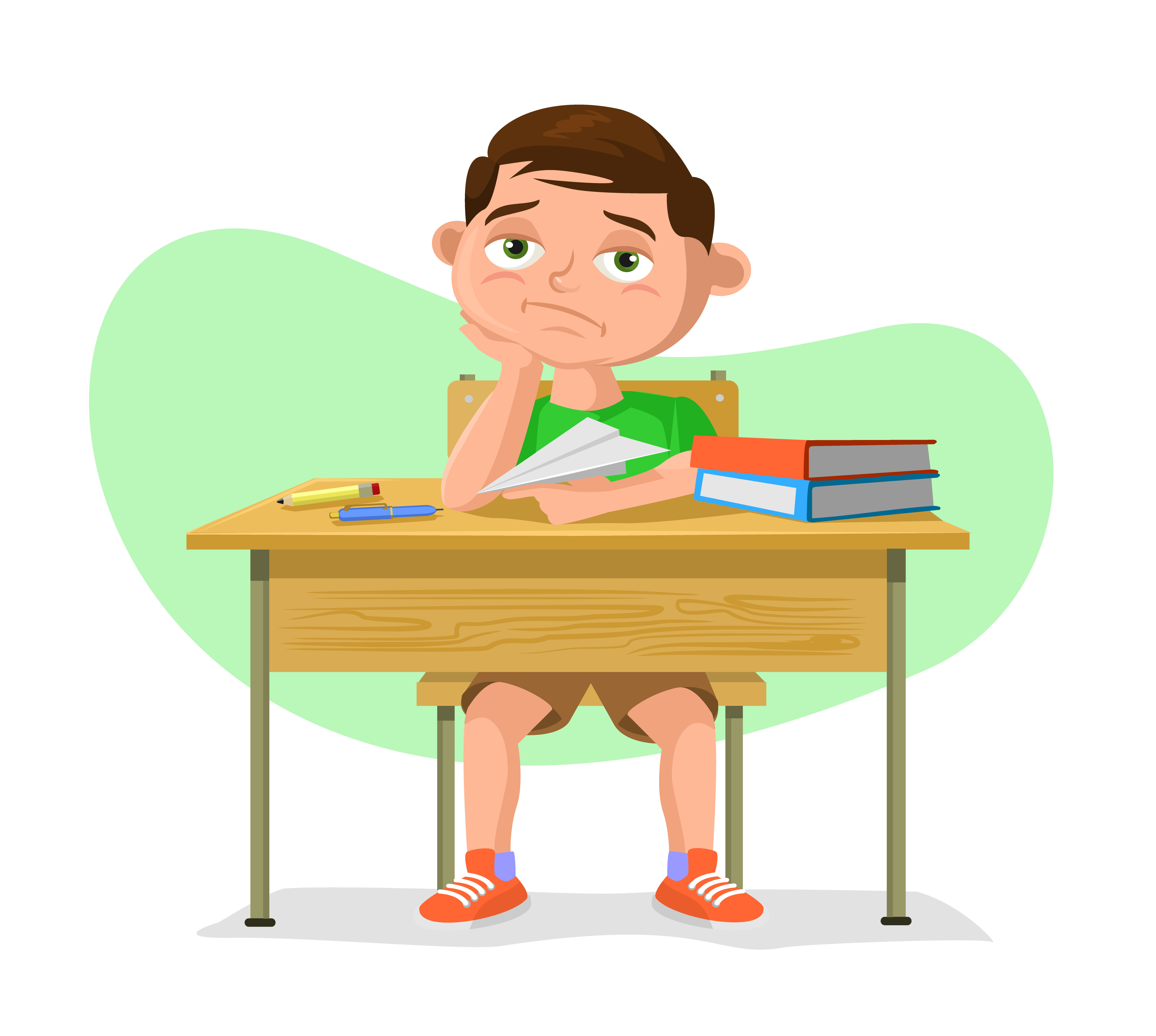 Depressed Student Cartoon